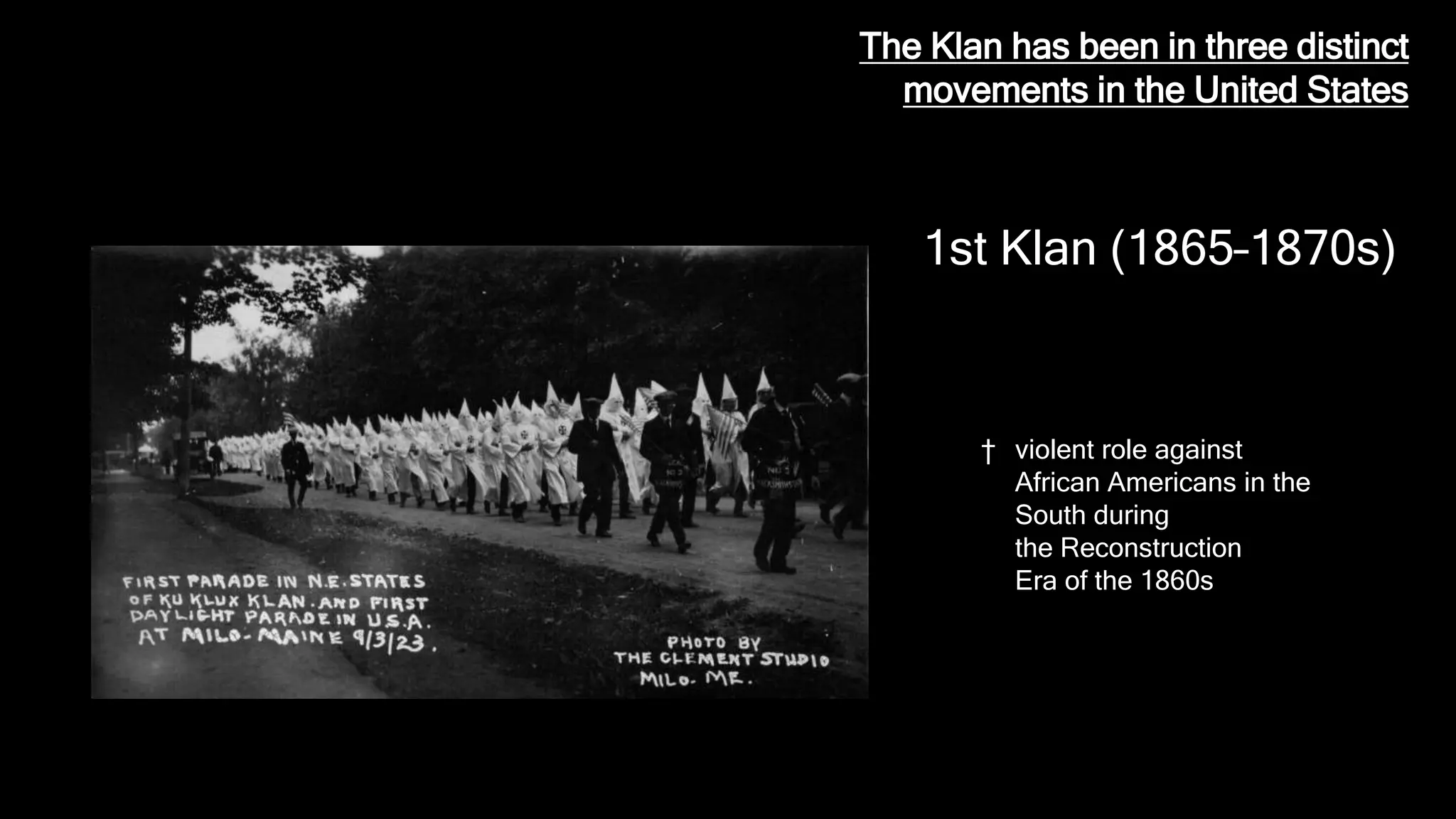 The klu klux klan | PPTX