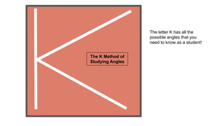 The K method of studying angles | PPT
