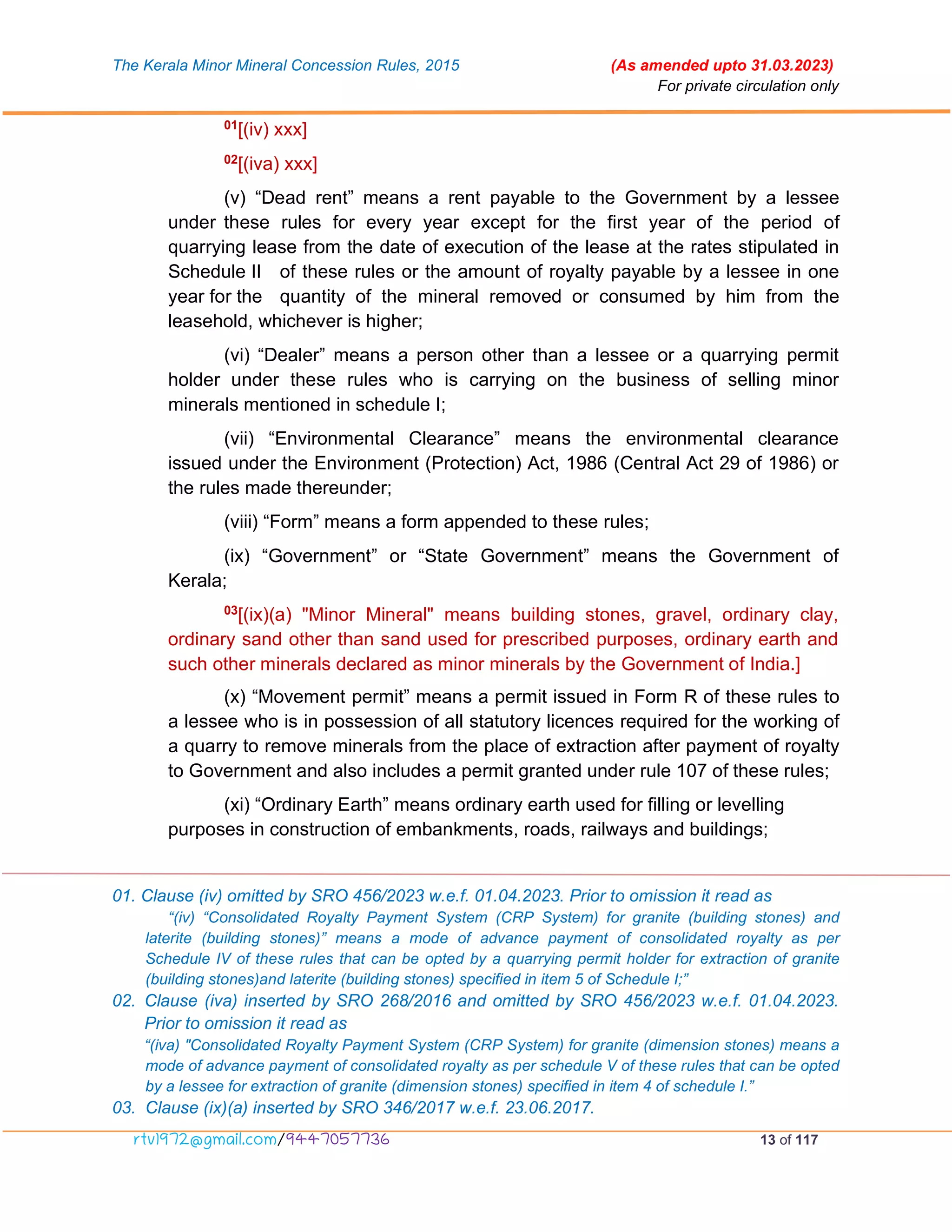 The KMMC Rules, 2015 (updated up to 31.03.2023)- uploaded by James ...