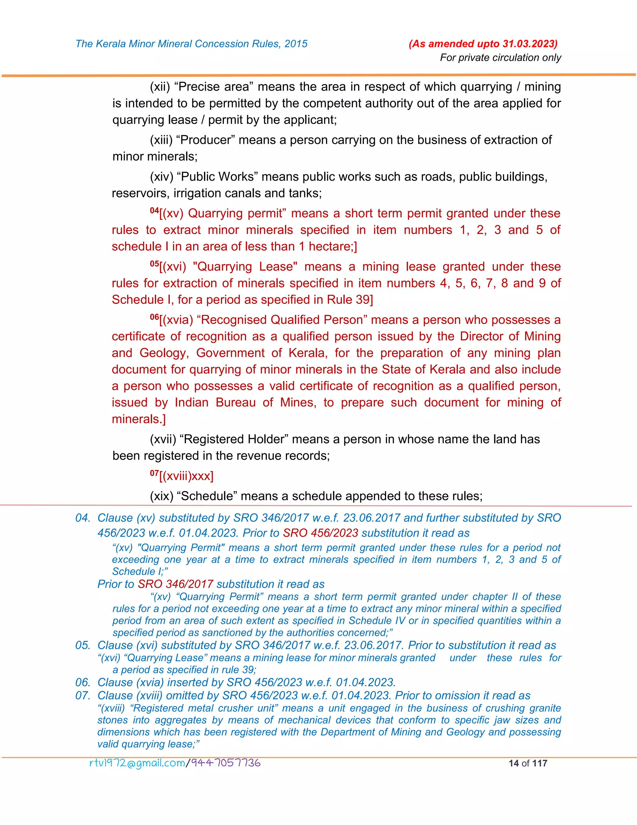 The KMMC Rules, 2015 (updated up to 31.03.2023)- uploaded by James ...