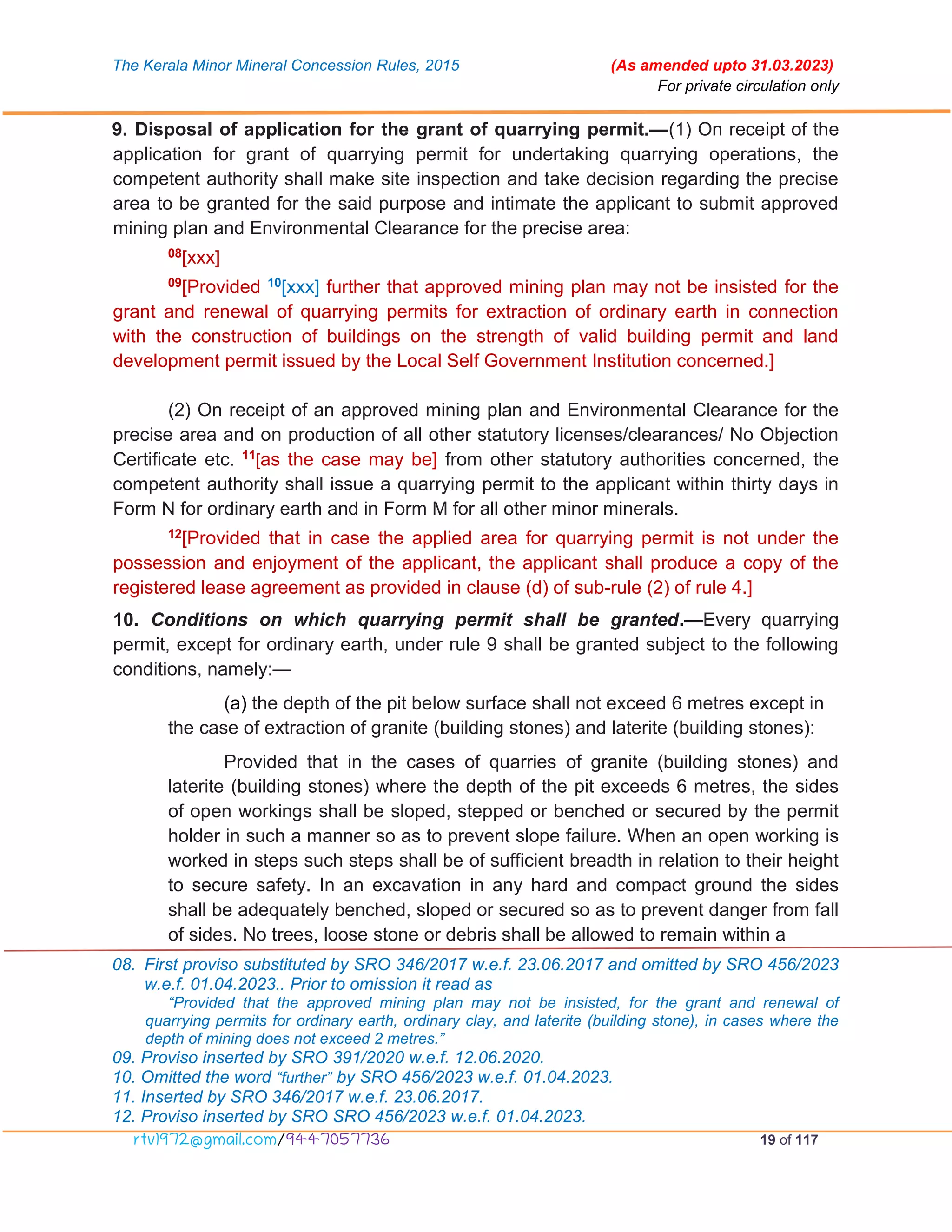 The KMMC Rules, 2015 (updated up to 31.03.2023)- uploaded by James ...