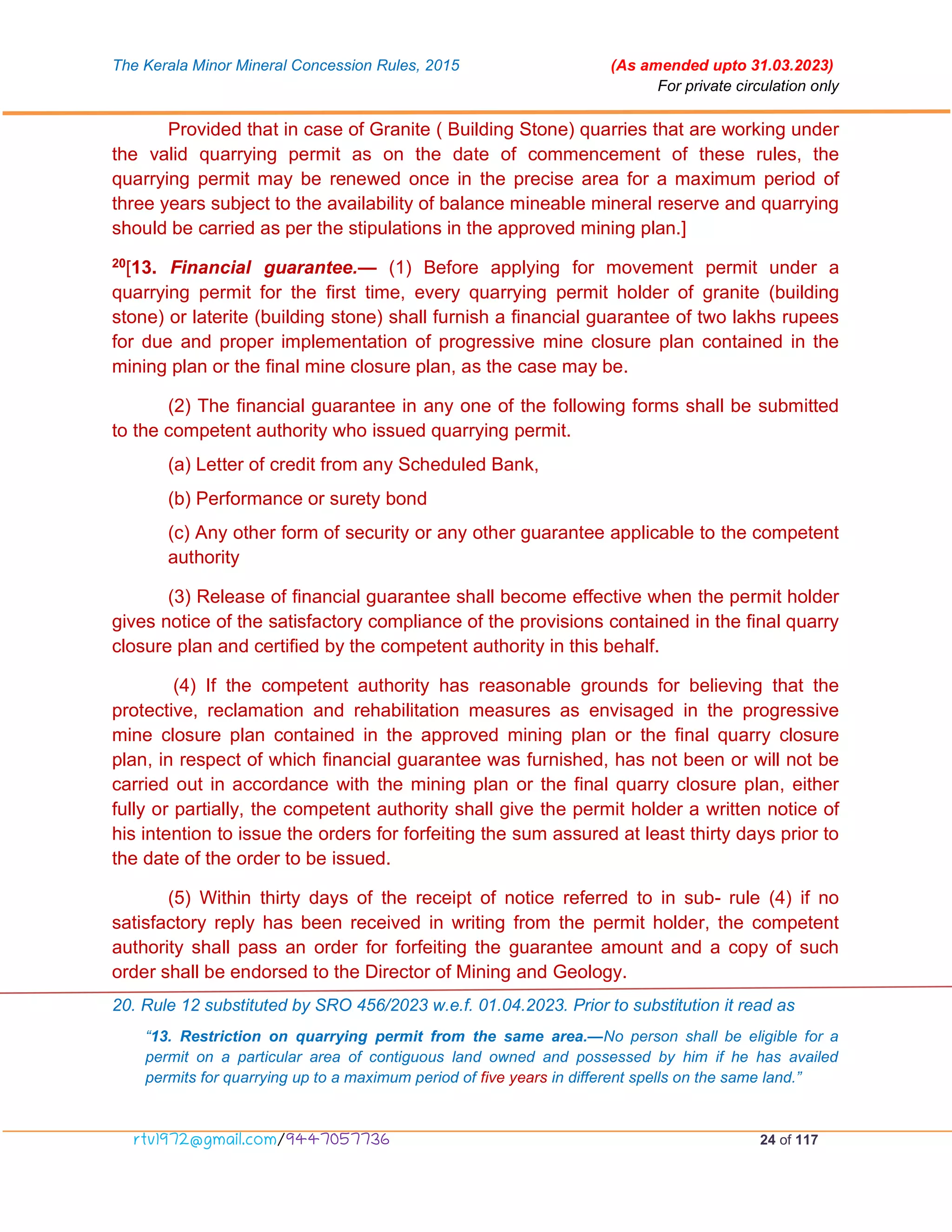 The KMMC Rules, 2015 (updated up to 31.03.2023)- uploaded by James ...
