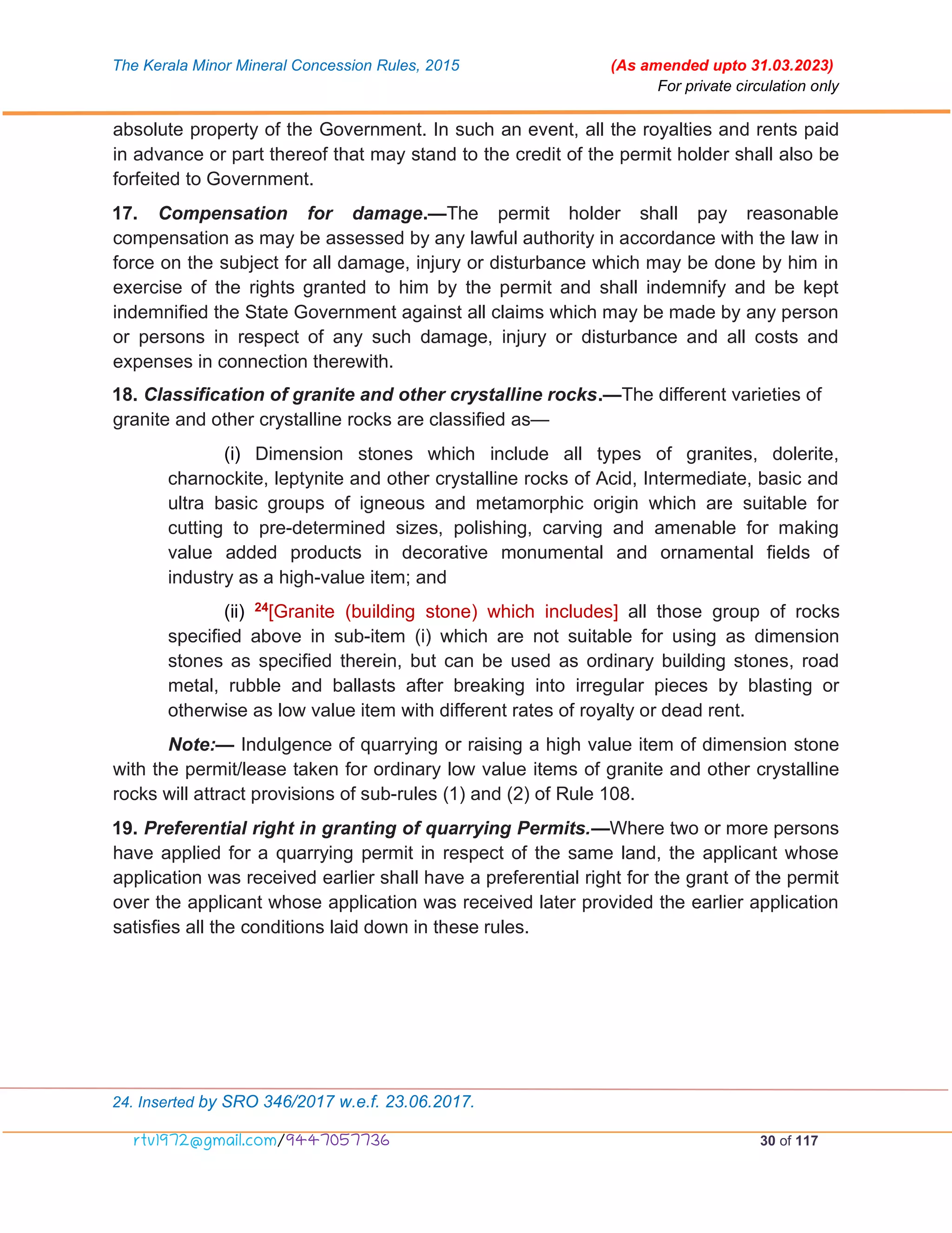The KMMC Rules, 2015 (updated up to 31.03.2023)- uploaded by James ...