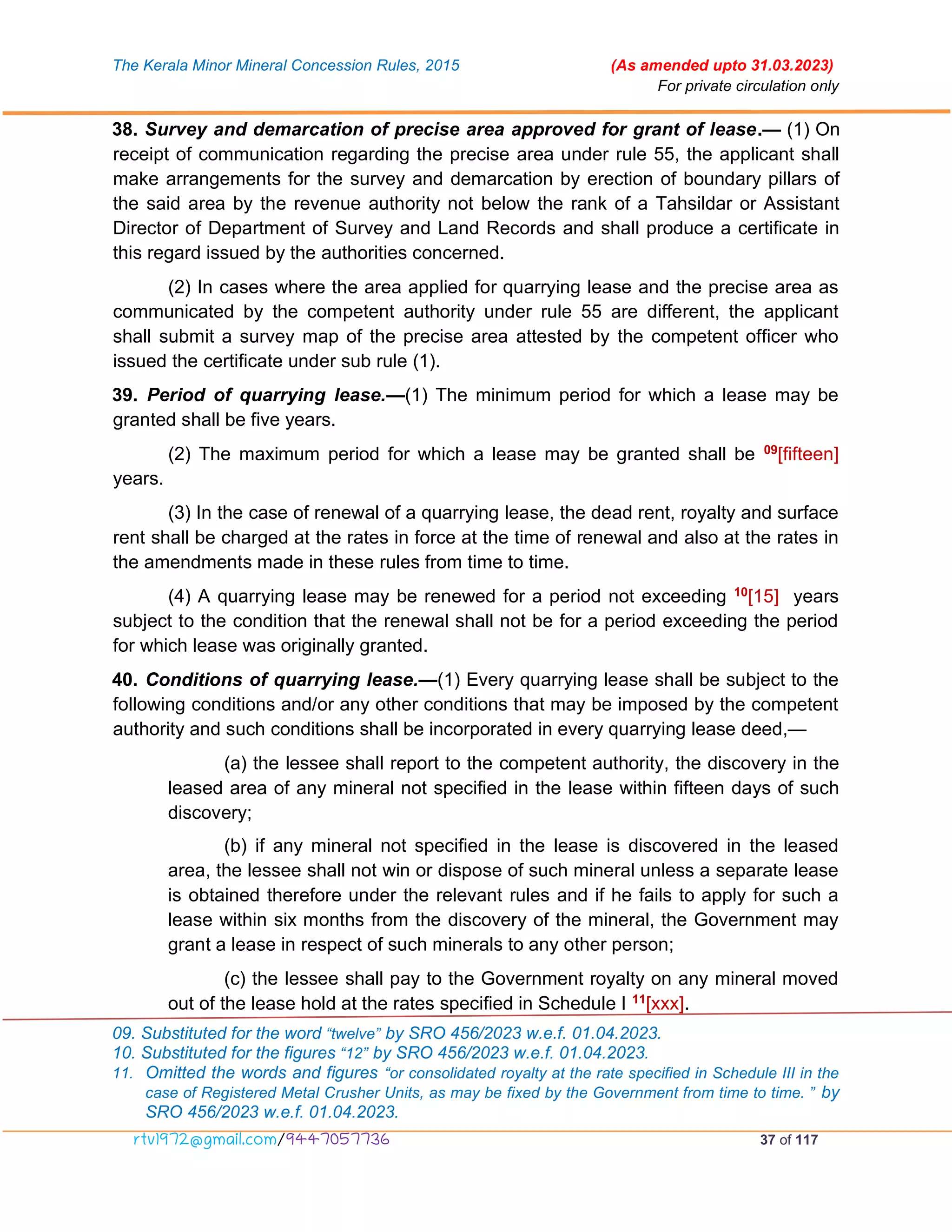 The KMMC Rules, 2015 (updated up to 31.03.2023)- uploaded by James ...