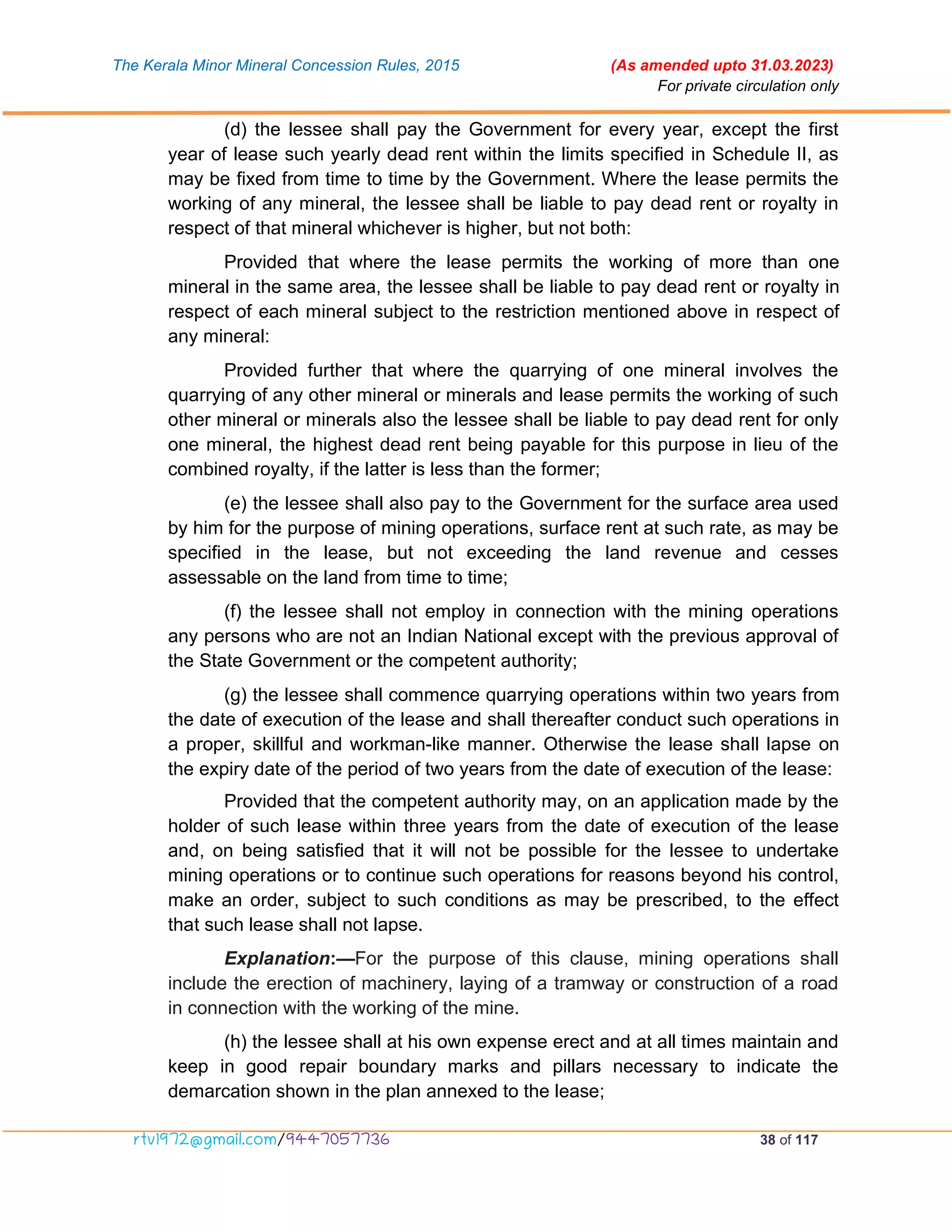 The KMMC Rules, 2015 (updated up to 31.03.2023)- uploaded by James ...