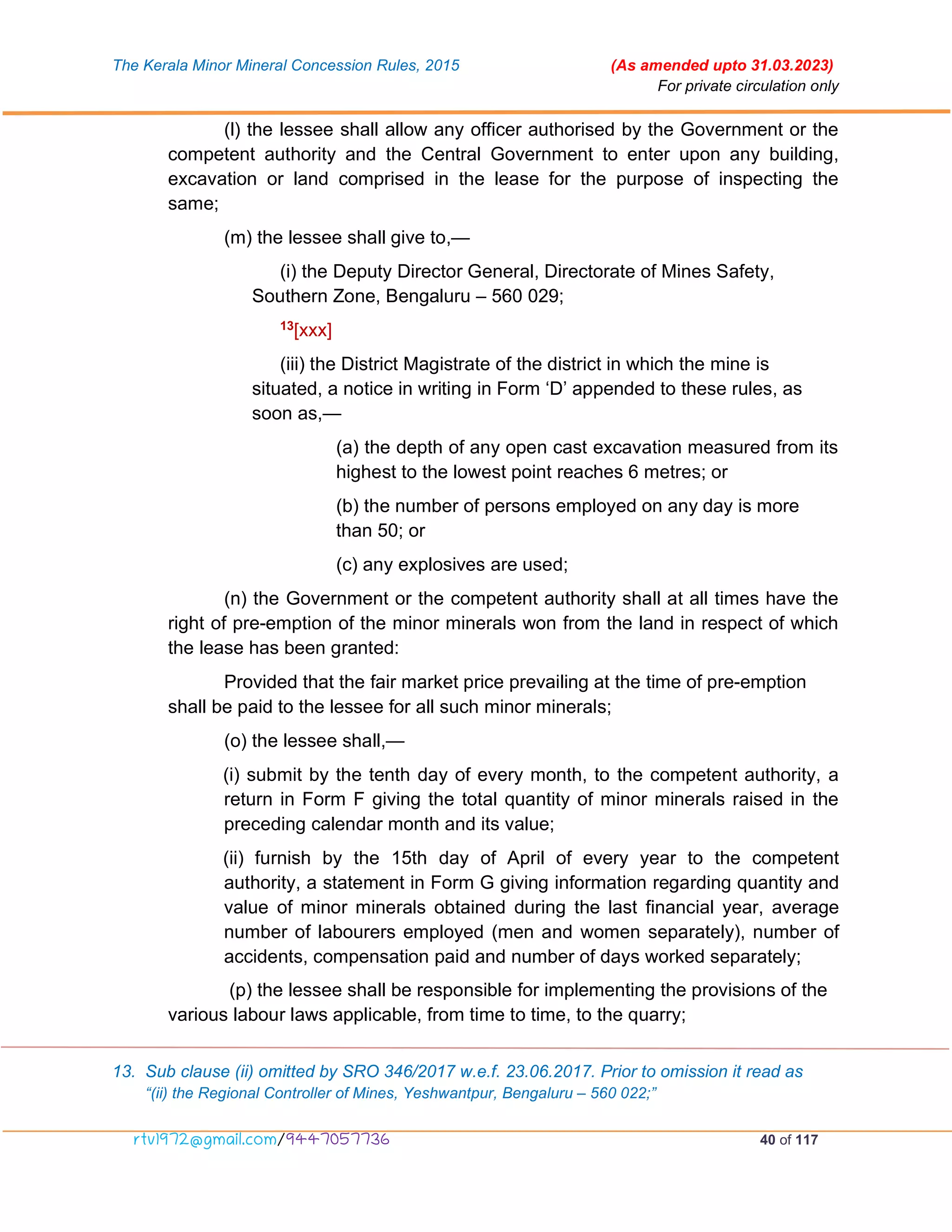 The KMMC Rules, 2015 (updated up to 31.03.2023)- uploaded by James ...