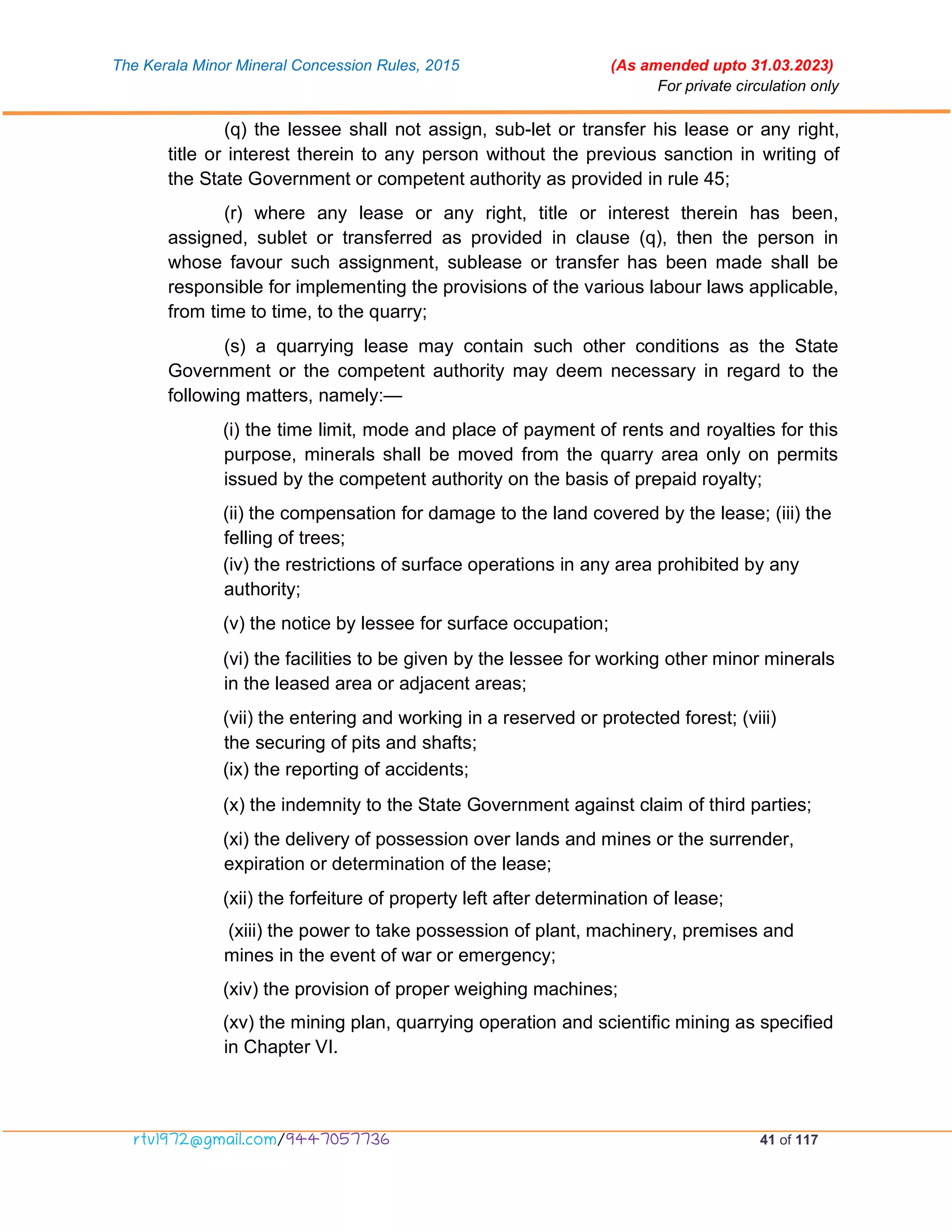 The KMMC Rules, 2015 (updated up to 31.03.2023)- uploaded by James ...