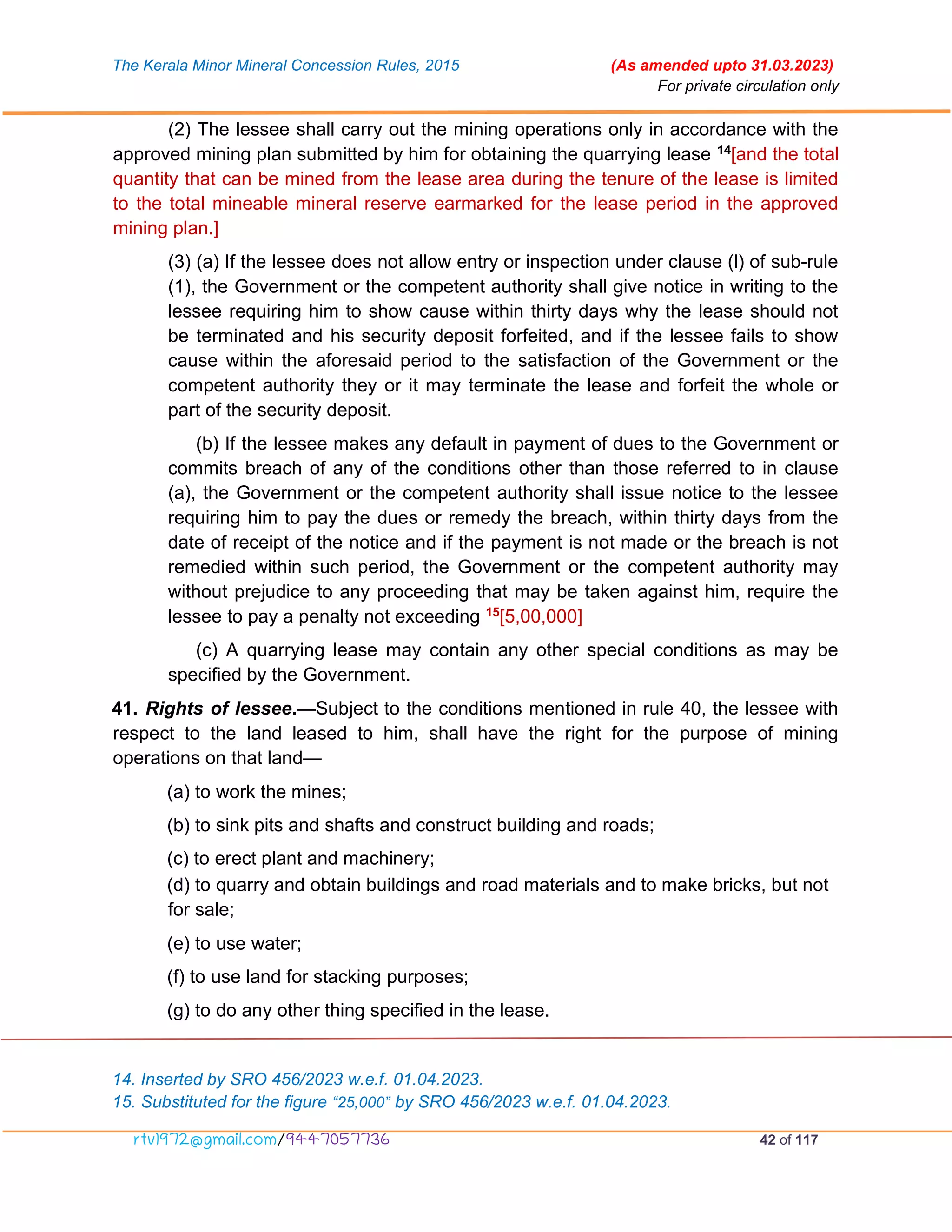 The KMMC Rules, 2015 (updated up to 31.03.2023)- uploaded by James ...