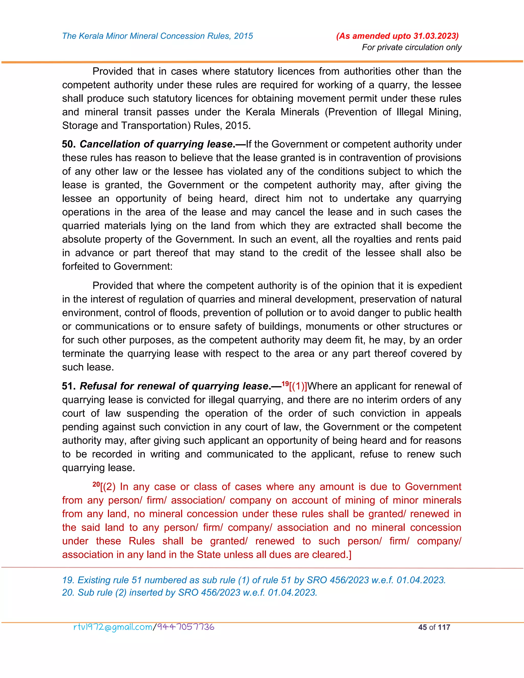 The KMMC Rules, 2015 (updated up to 31.03.2023)- uploaded by James ...