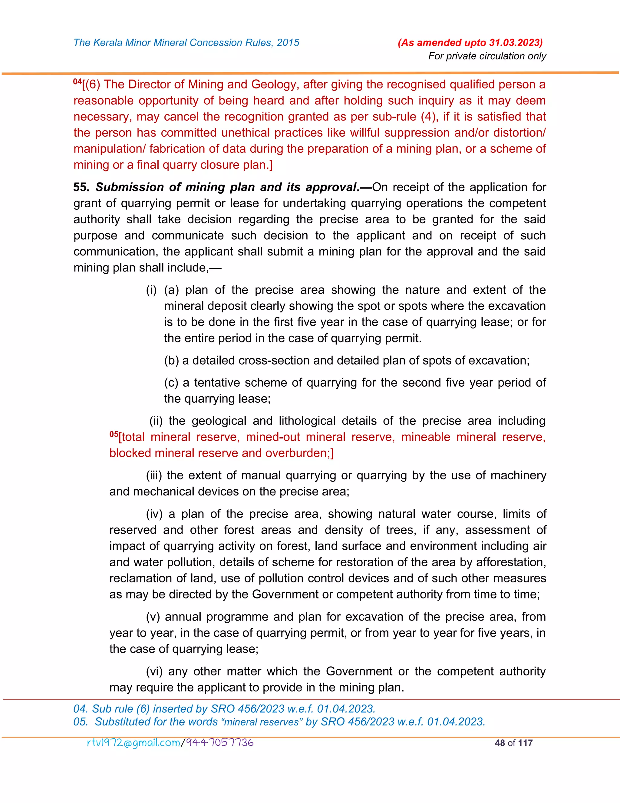 The KMMC Rules, 2015 (updated up to 31.03.2023)- uploaded by James ...