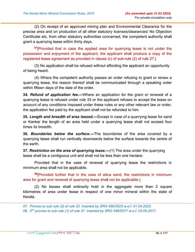 The KMMC Rules, 2015 (updated up to 31.03.2023)- uploaded by James ...