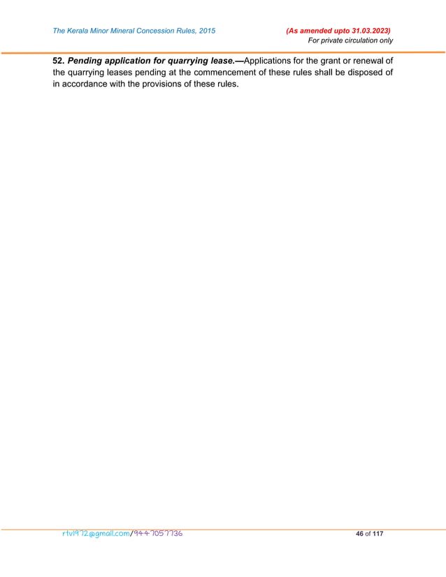 The KMMC Rules, 2015 (updated up to 31.03.2023)- uploaded by James joseph Adhikarathil ...