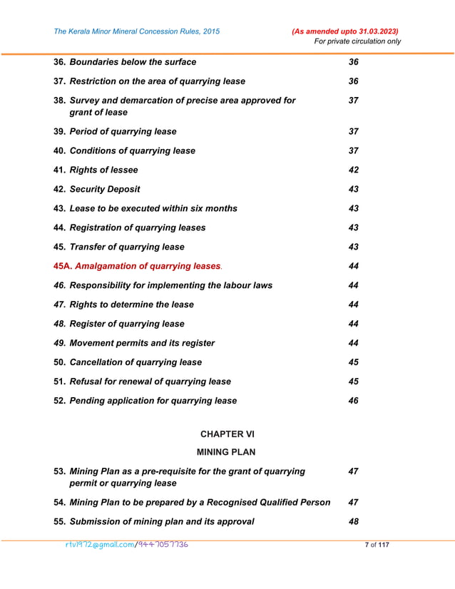 The KMMC Rules, 2015 (updated up to 31.03.2023)- uploaded by James ...