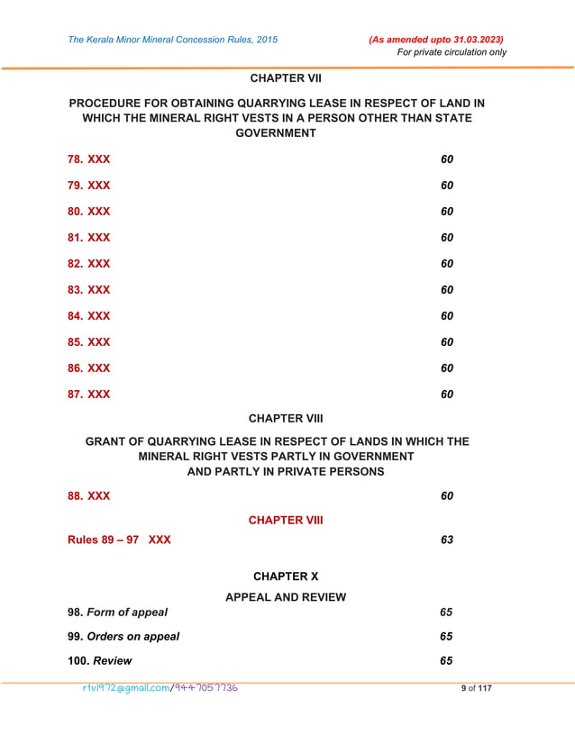 The KMMC Rules, 2015 (updated up to 31.03.2023)- uploaded by James ...
