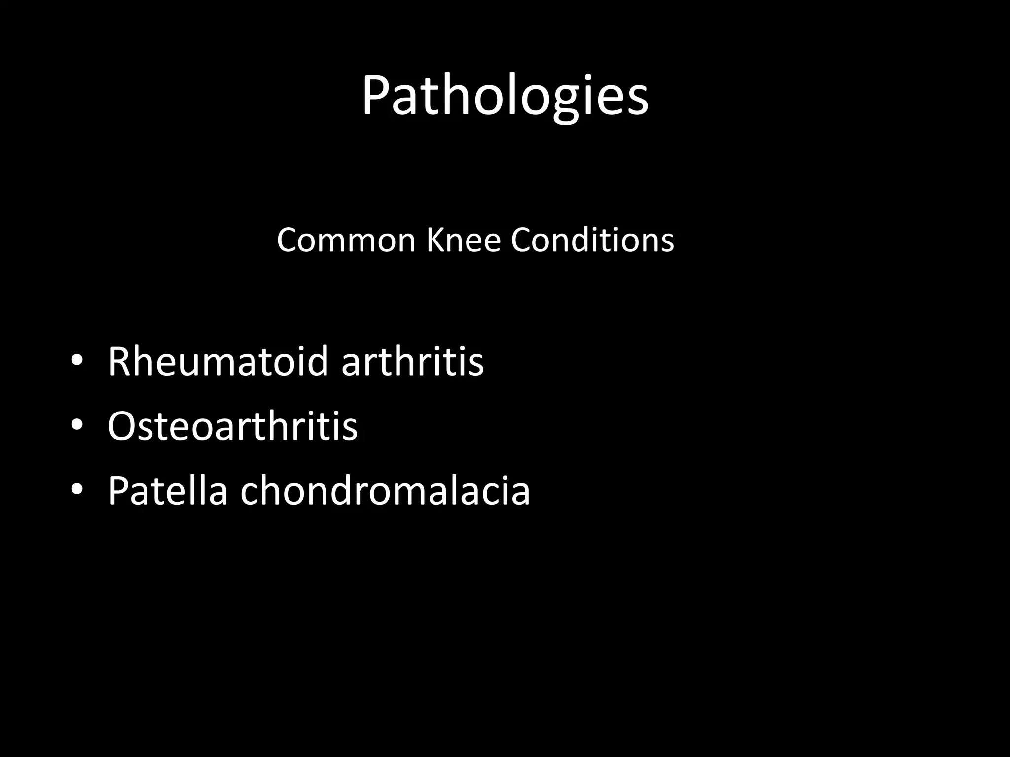 The Knee Complex | PPTX