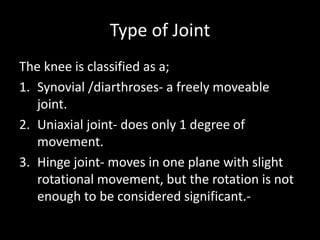The Knee Complex | PPTX