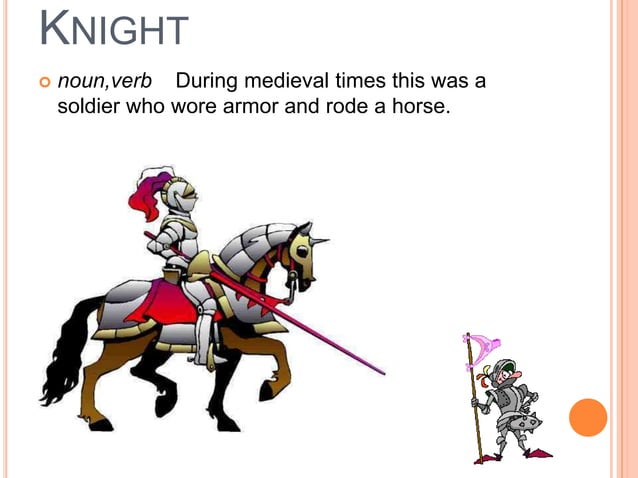 The Knight At Dawn Vocabulary | PPTX