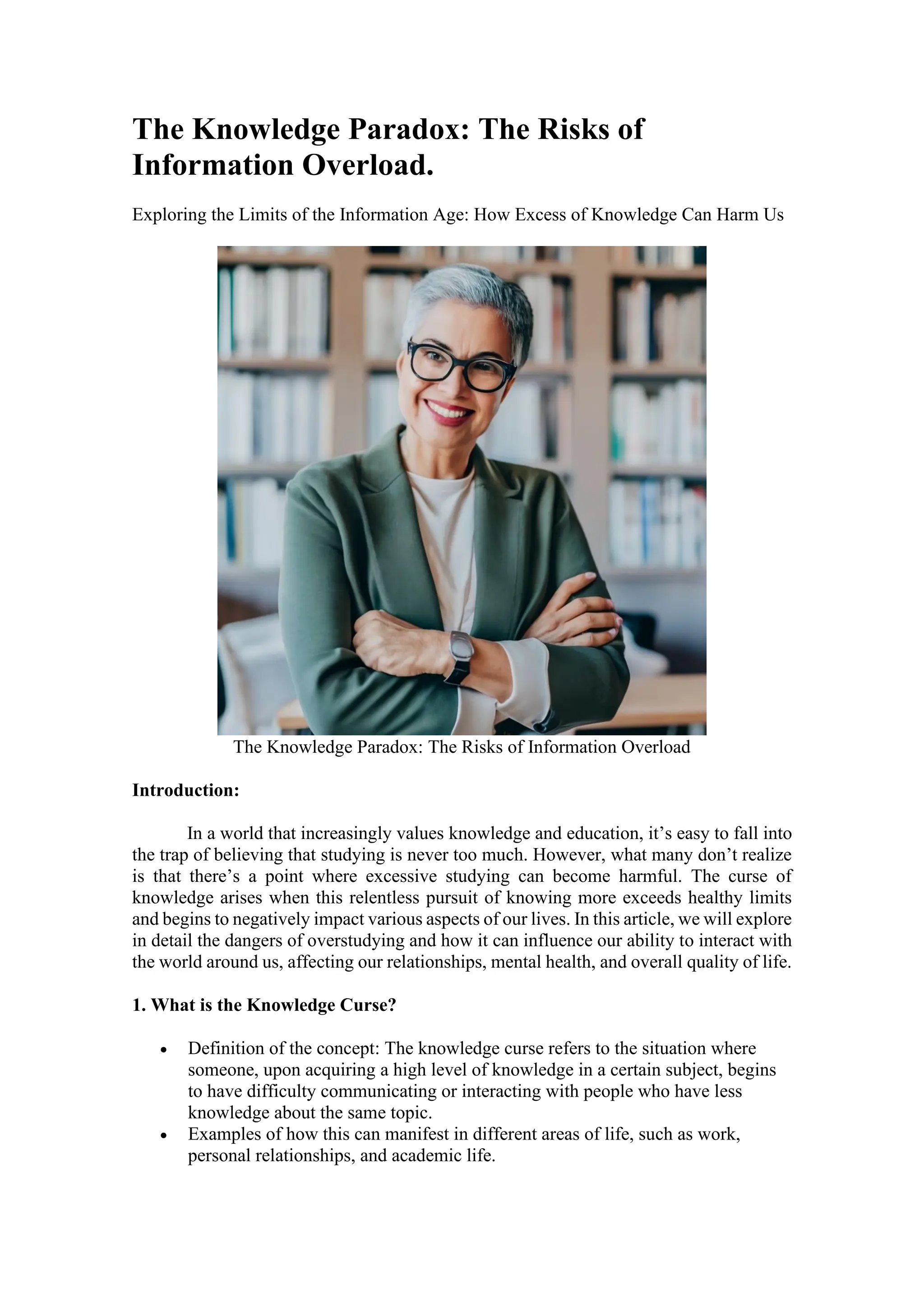 The Knowledge Paradox The Risks of Information Overload..pdf