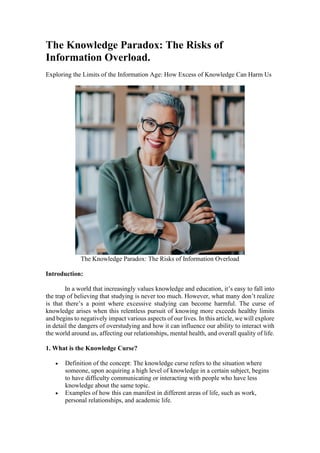 The Knowledge Paradox The Risks of Information Overload..pdf
