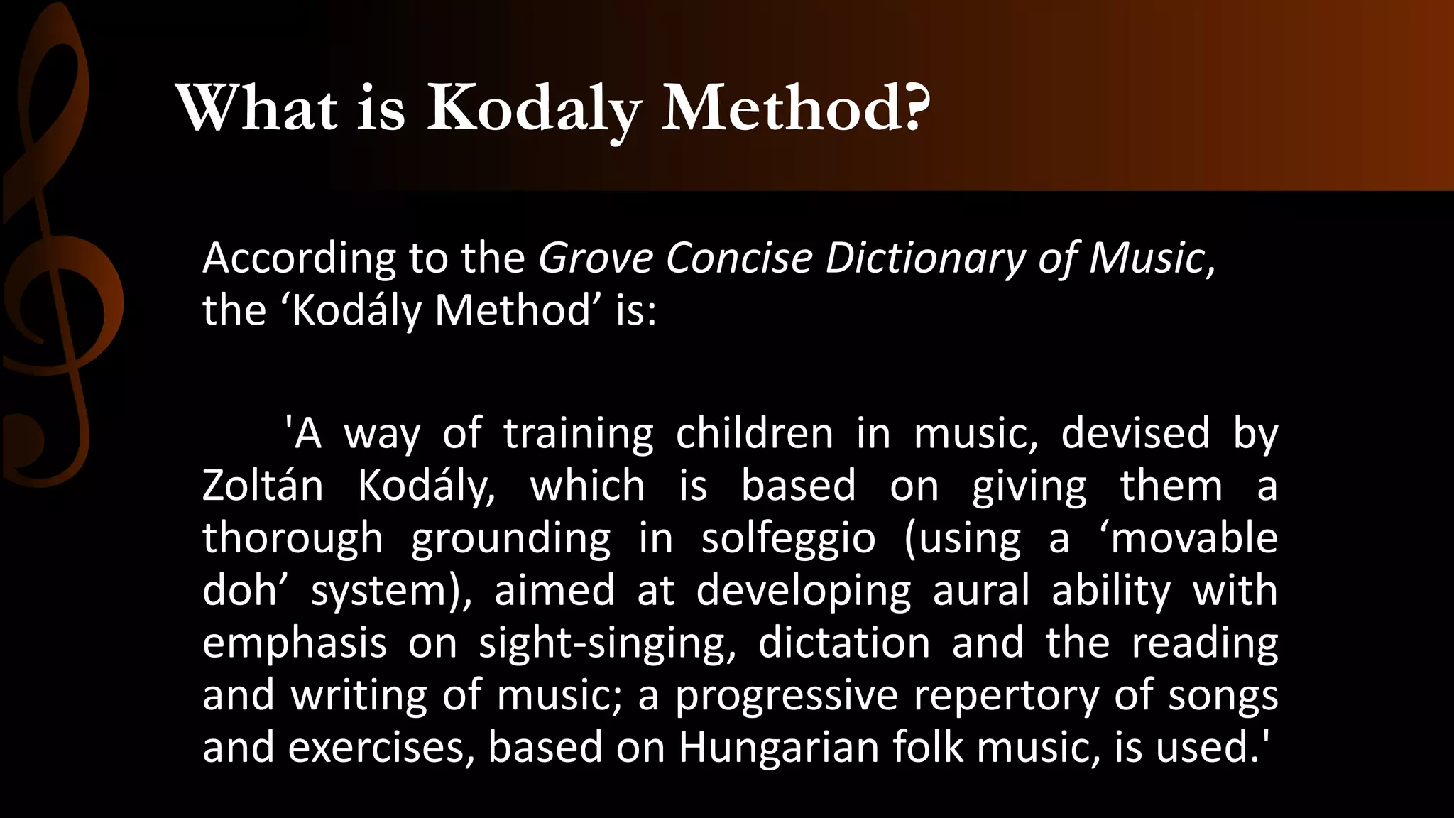 The kodaly method | PPTX
