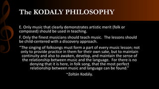 The kodaly method | PPTX