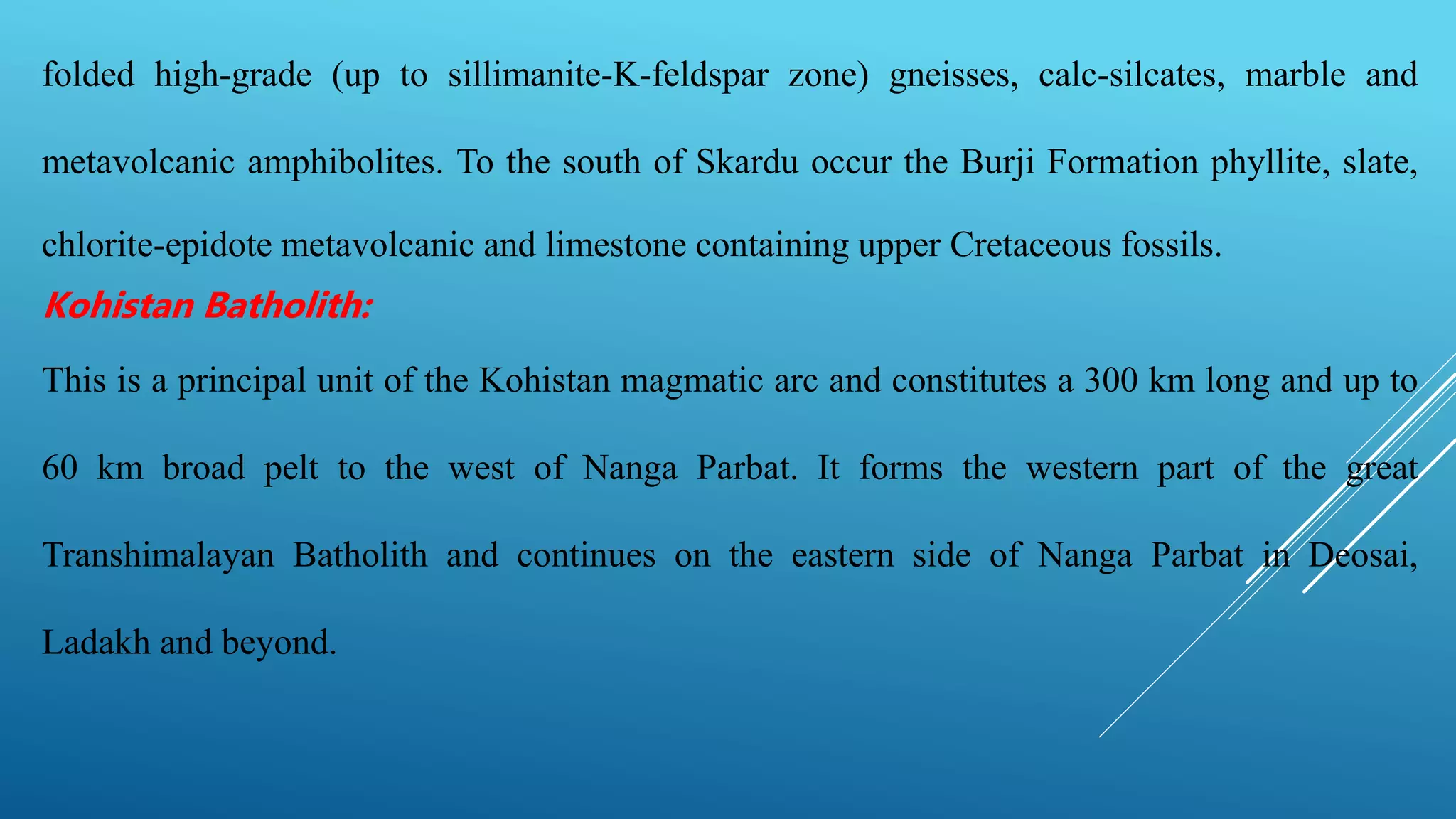 The kohistan magmatic arc | PPTX