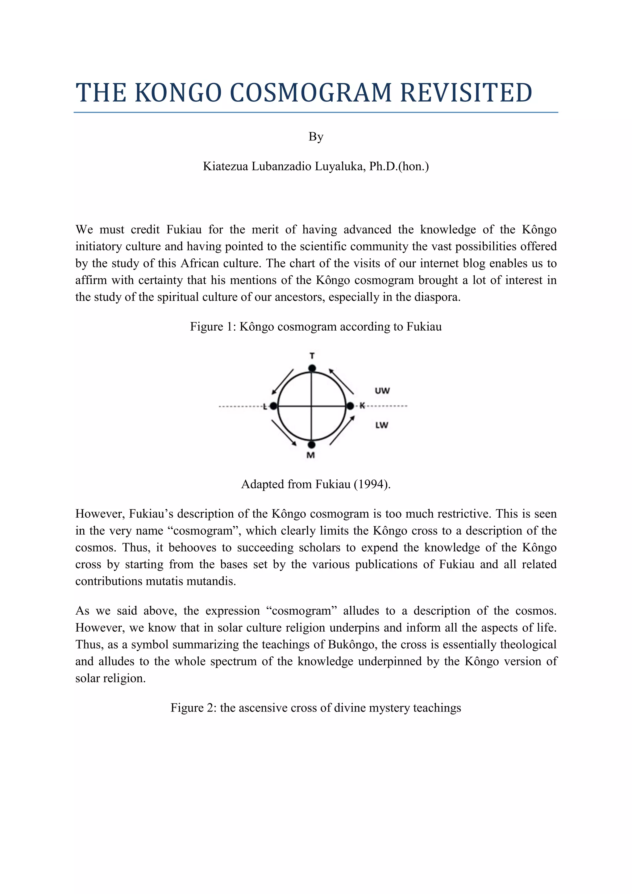 The Kongo cosmogram revisited | PDF
