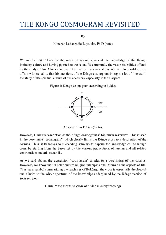 The Kongo cosmogram revisited | PDF