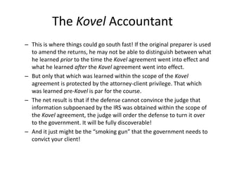 The Kovel Accountant | PPTX | Legal Services Industry | Industries