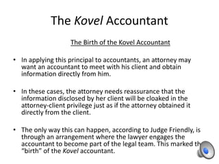 The Kovel Accountant | PPTX | Legal Services Industry | Industries