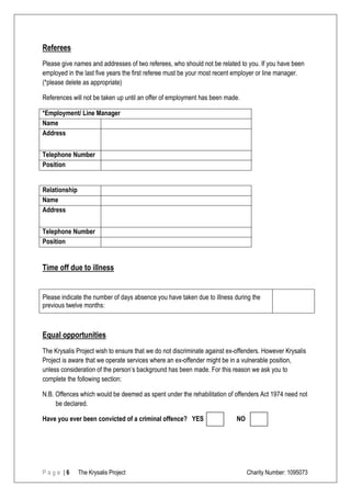 Service Manager Application Form | DOCX | Crime & Harmful Acts to ...