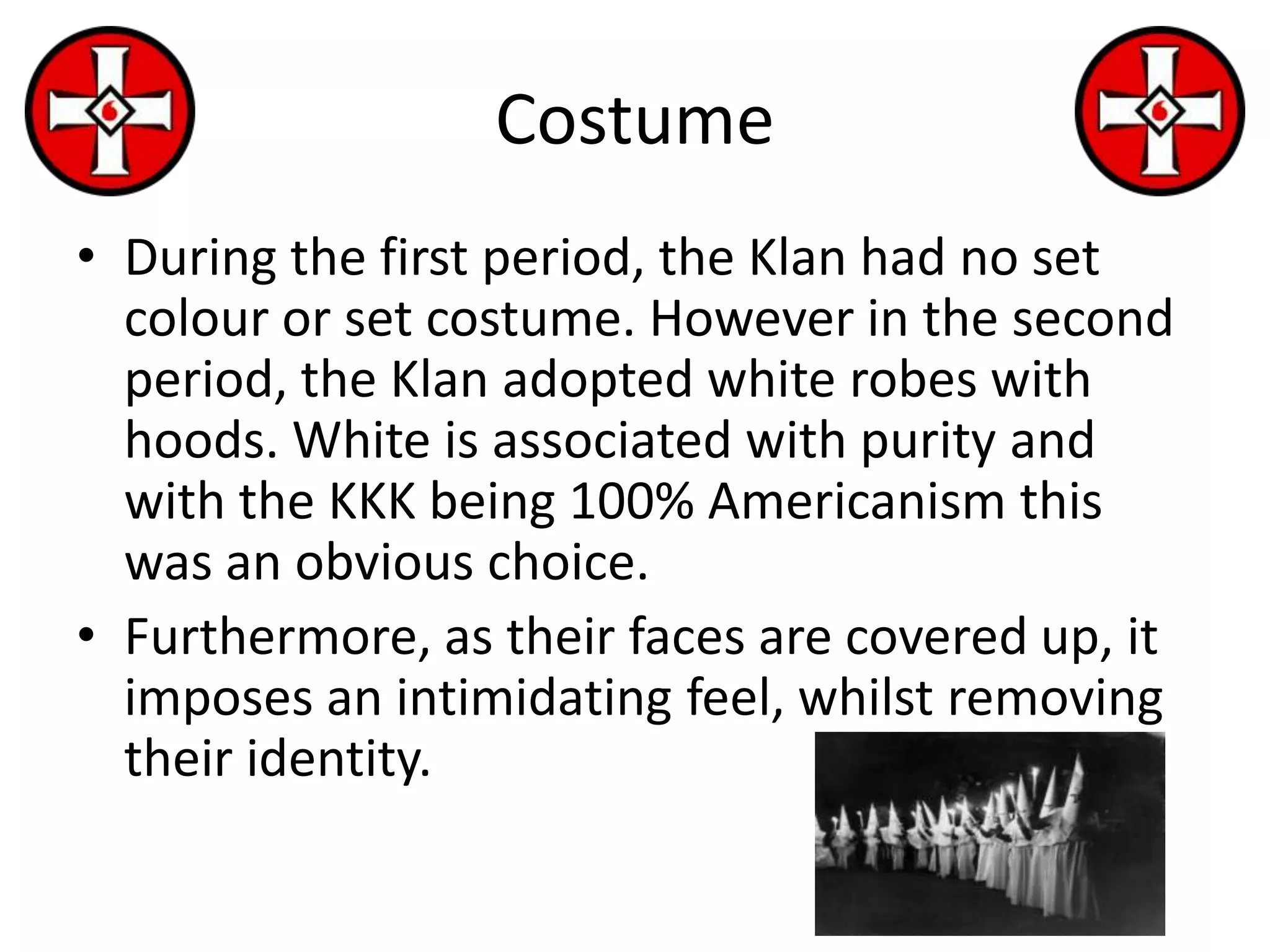 The Ku Klux Klan (kkk) | PPTX