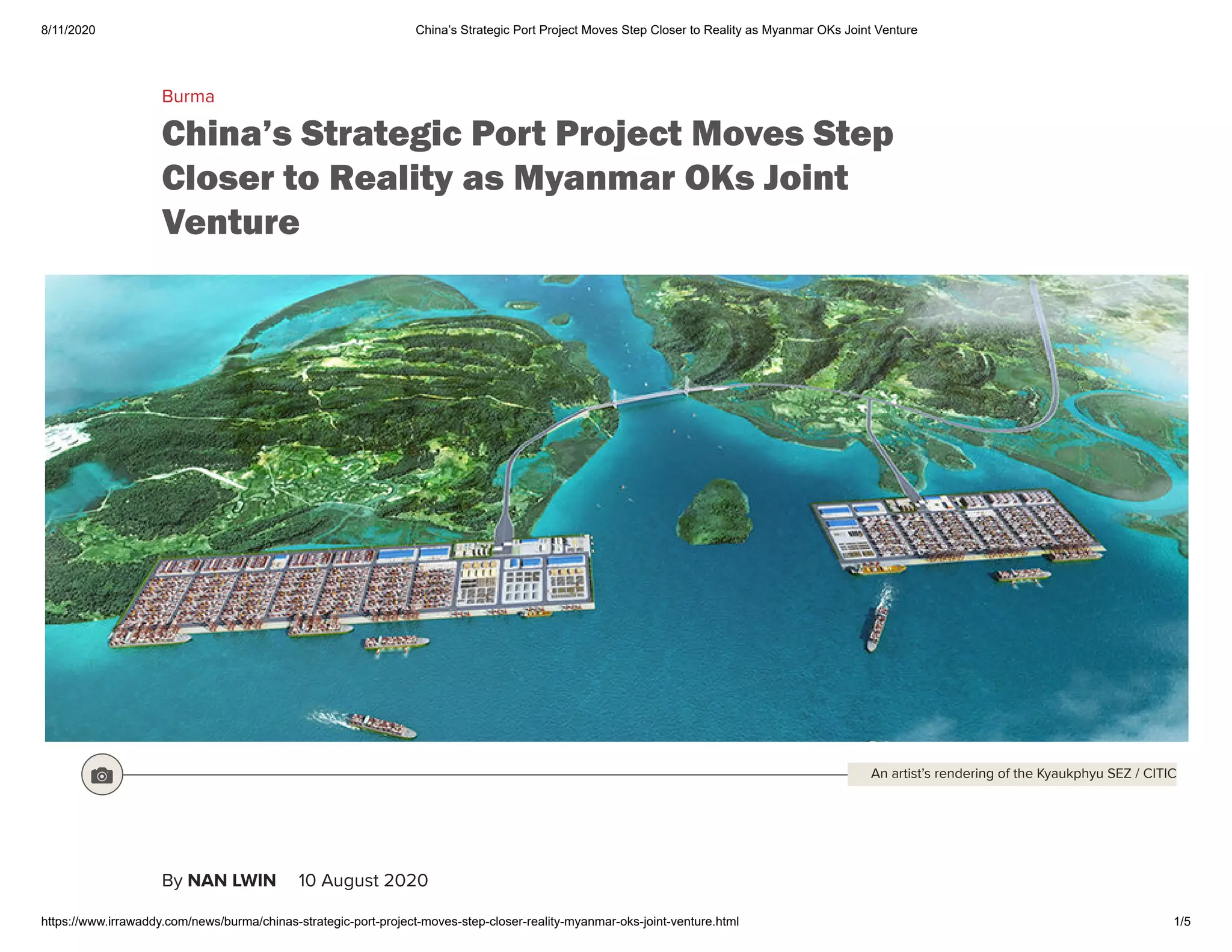 CHINA IS PLAYING MYANMAR GROUND THE KYAUKPHYU SPECIAL ECONOMIC ZONE AND ...