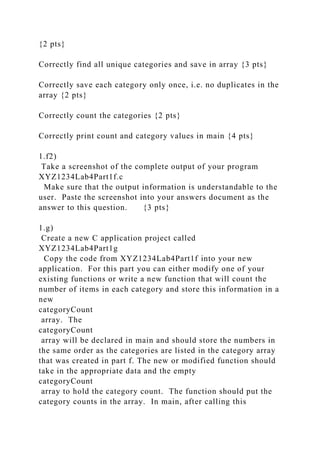 The Lab assignment will be graded out of 100 points. There are .docx | Programming Languages ...