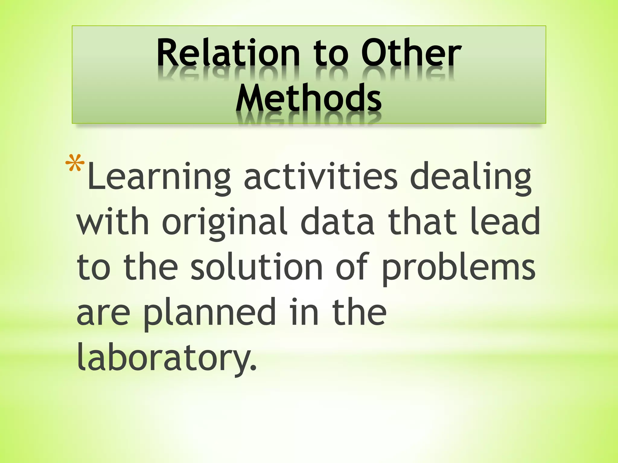 The laboratory method | PPTX