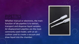 The Laboratory Rules, Operations, Equipments and their uses by Michelle ...