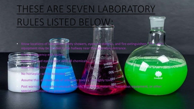 The Laboratory Rules, Operations, Equipments and their uses by Michelle ...