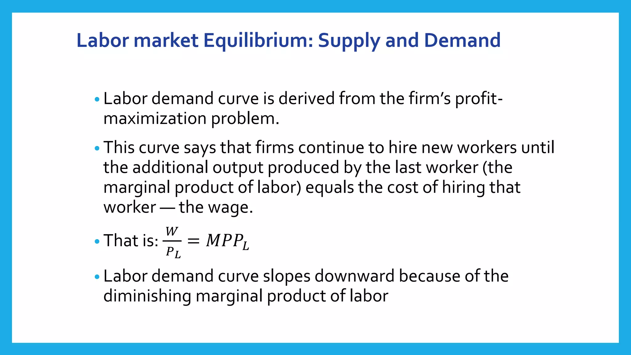The labor market, wages and unemployment | PPTX | Job Market | Economy