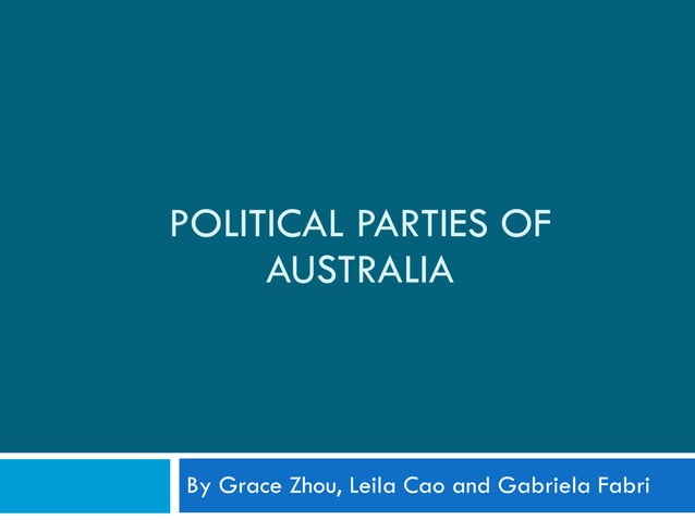 Political Parties of Australia | PPT