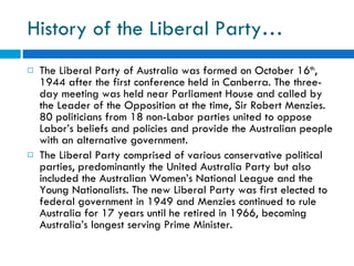 Political Parties of Australia | PPT