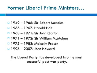 Political Parties of Australia | PPT