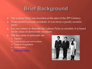 The Labour Party from Hardie to Milliband | PPTX