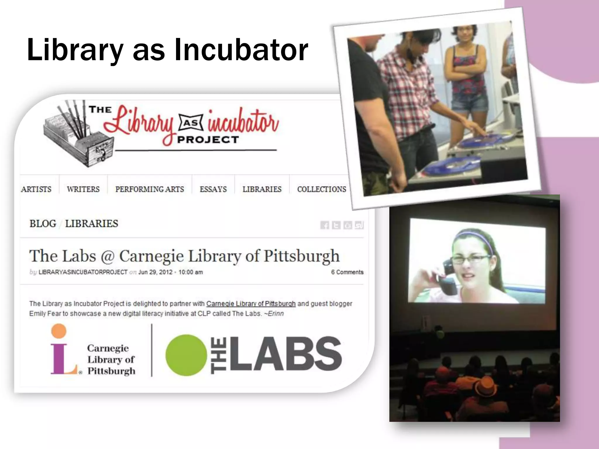 Makerspaces: Carnegie Public Library Presentation | PPTX