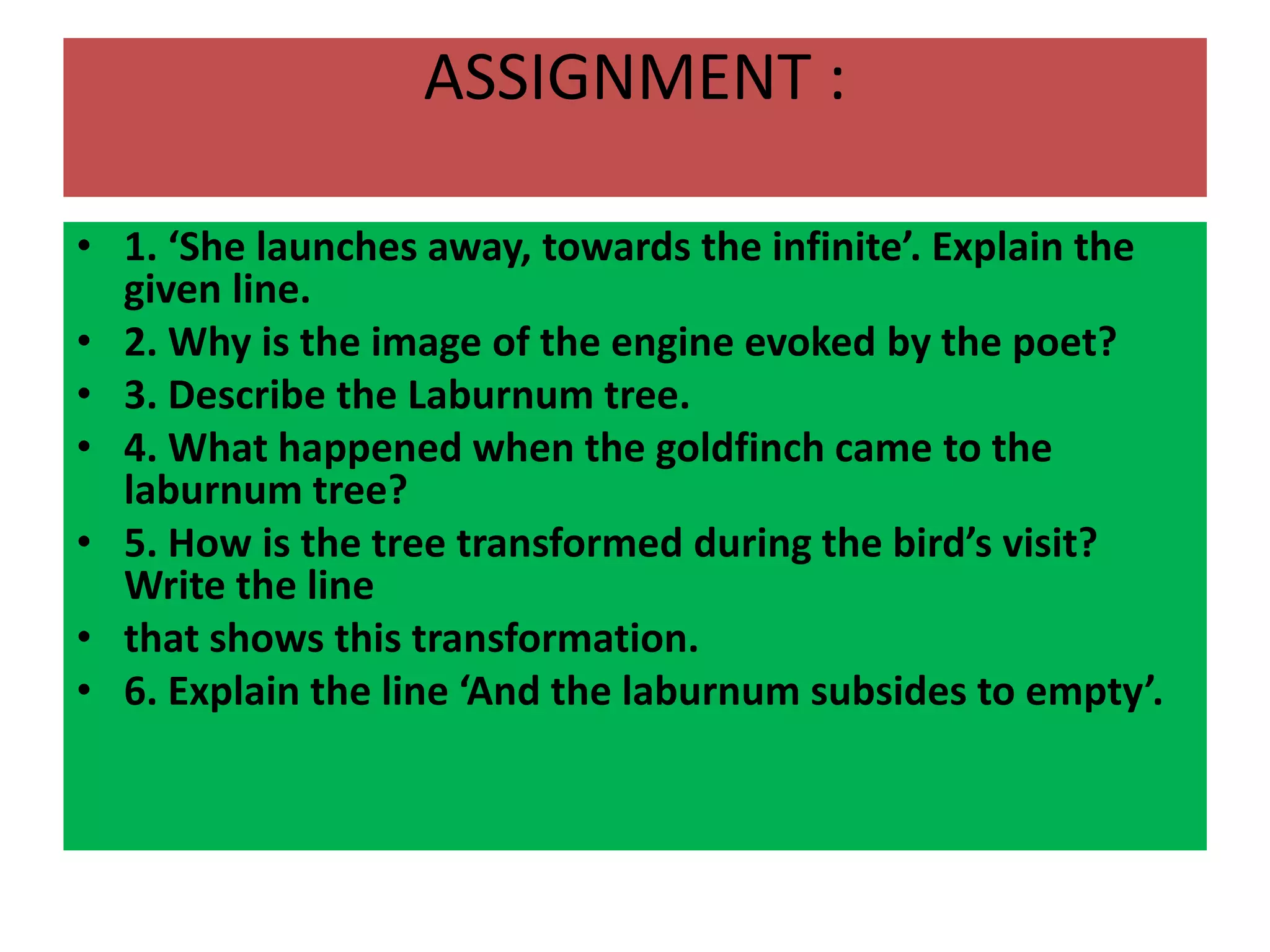The laburnum top ppt | PPTX