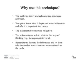 The laddering technique tina | PPT