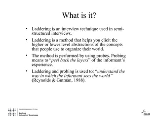 The laddering technique tina | PPT