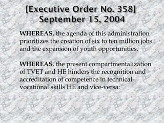 The ladderized education program | PPTX