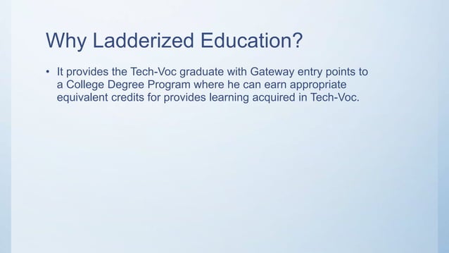 THE LADDERIZED EDUCATION PROGRAM.pptx | College Planning | College ...