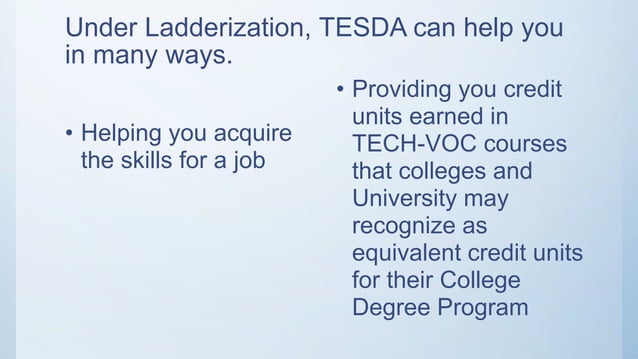 THE LADDERIZED EDUCATION PROGRAM.pptx | College Planning | College ...