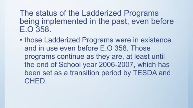 THE LADDERIZED EDUCATION PROGRAM.pptx | College Planning | College ...
